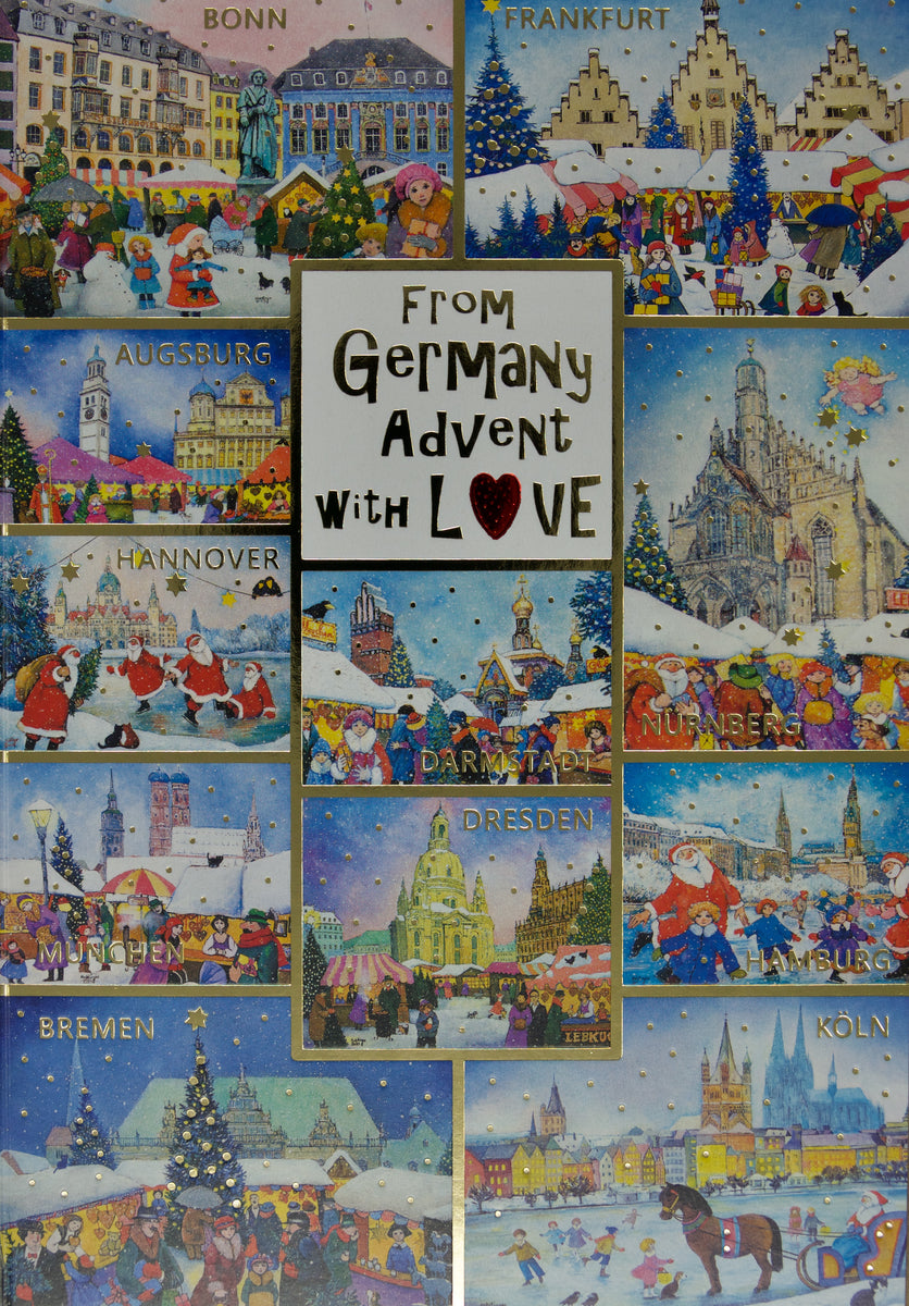 Poster Adventskalender Deutschland From Germany with Love – kartenparadies