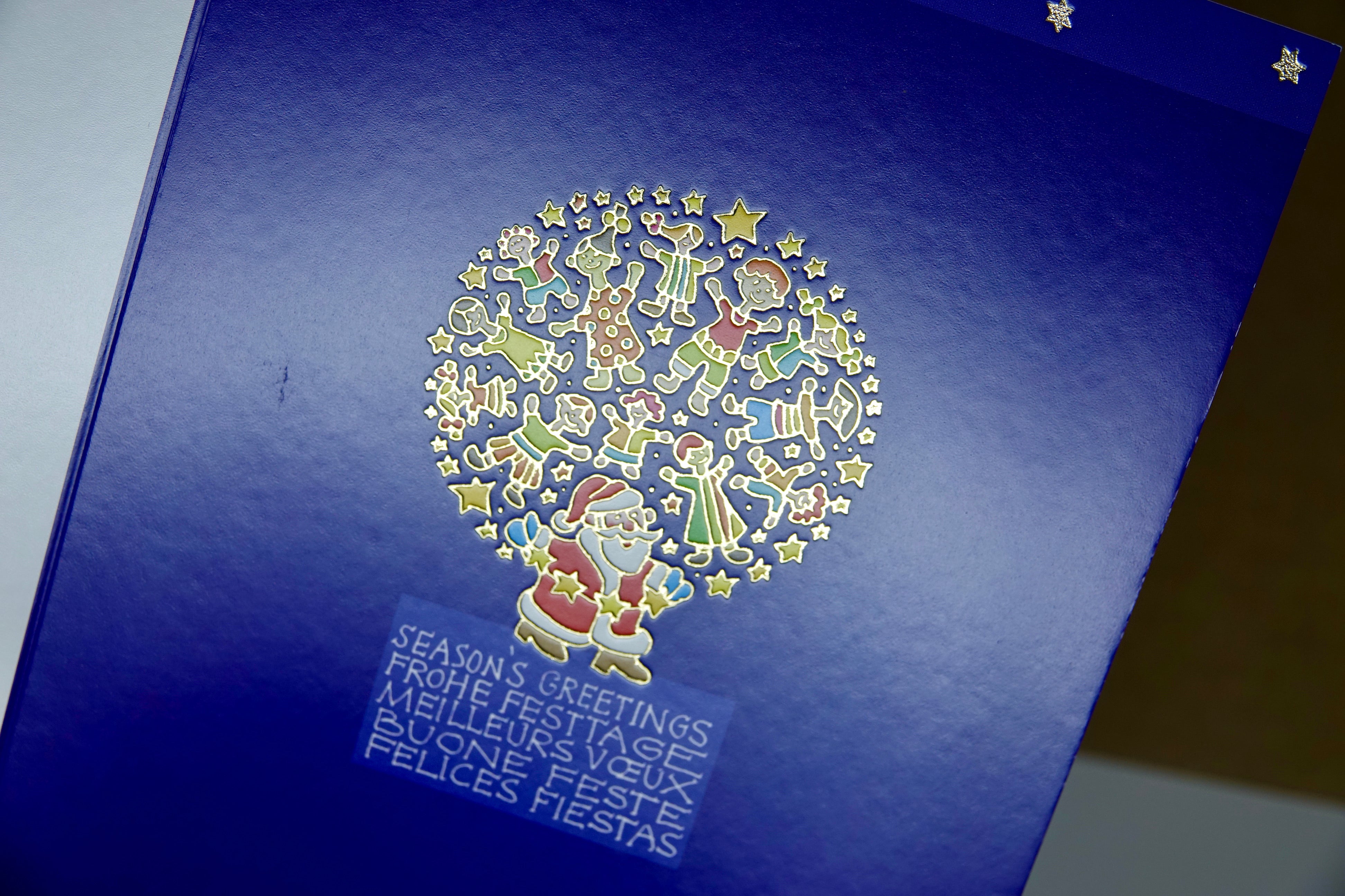 Frohe Festtage Seasons Greetings Felices Fiestas Meilleurs Voeux Buone ...